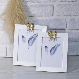 Angel Wings Picture Frame in White Color - Etsy