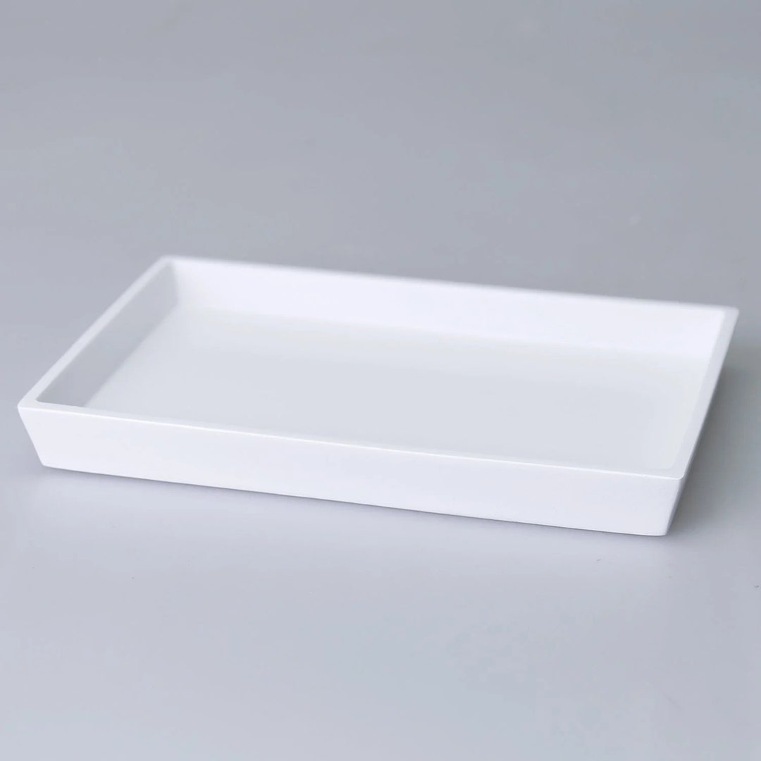 Diora Rectangle Small Tray in White Color - Etsy