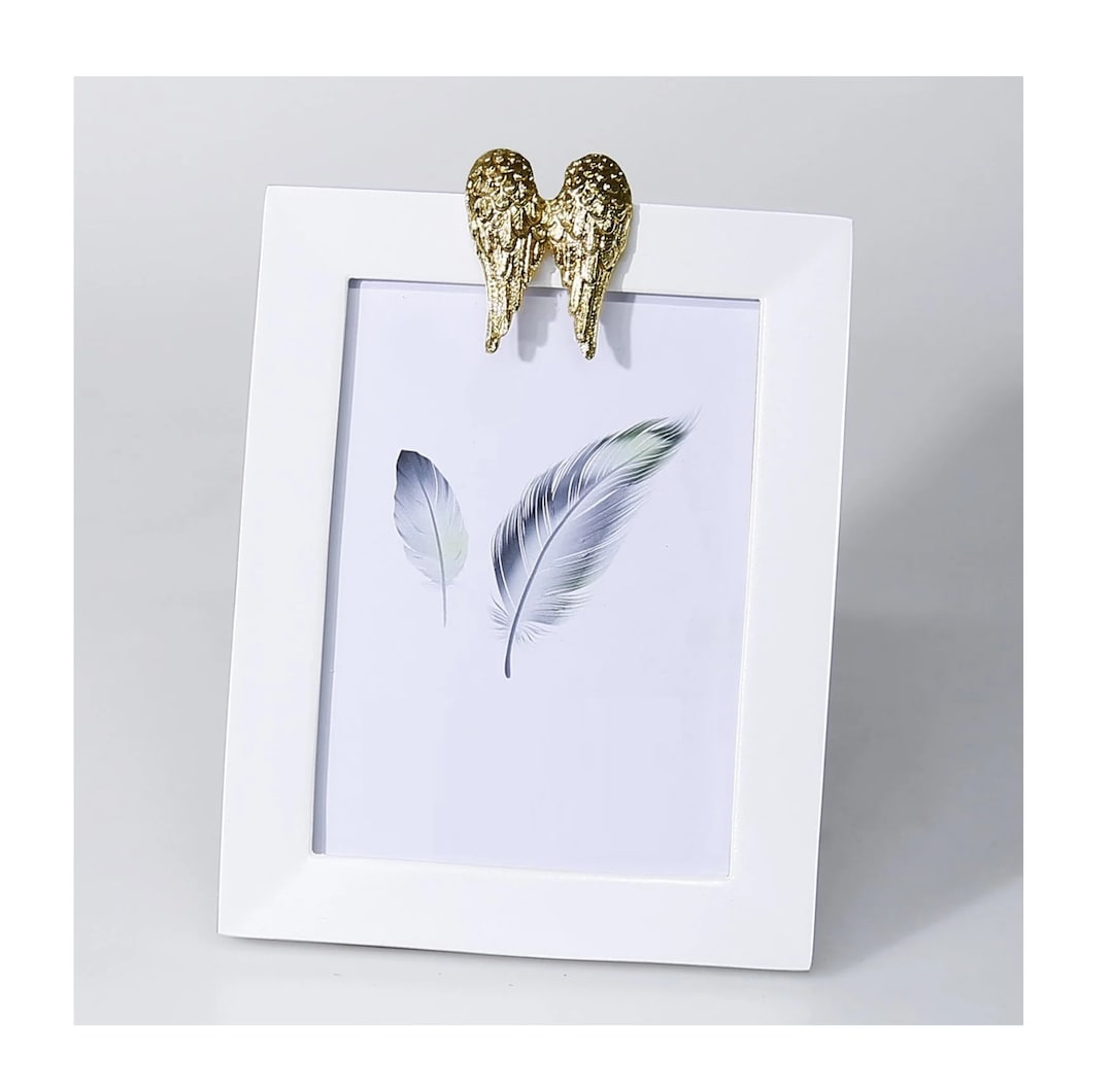 Angel Wings Picture Frame in White Color - Etsy