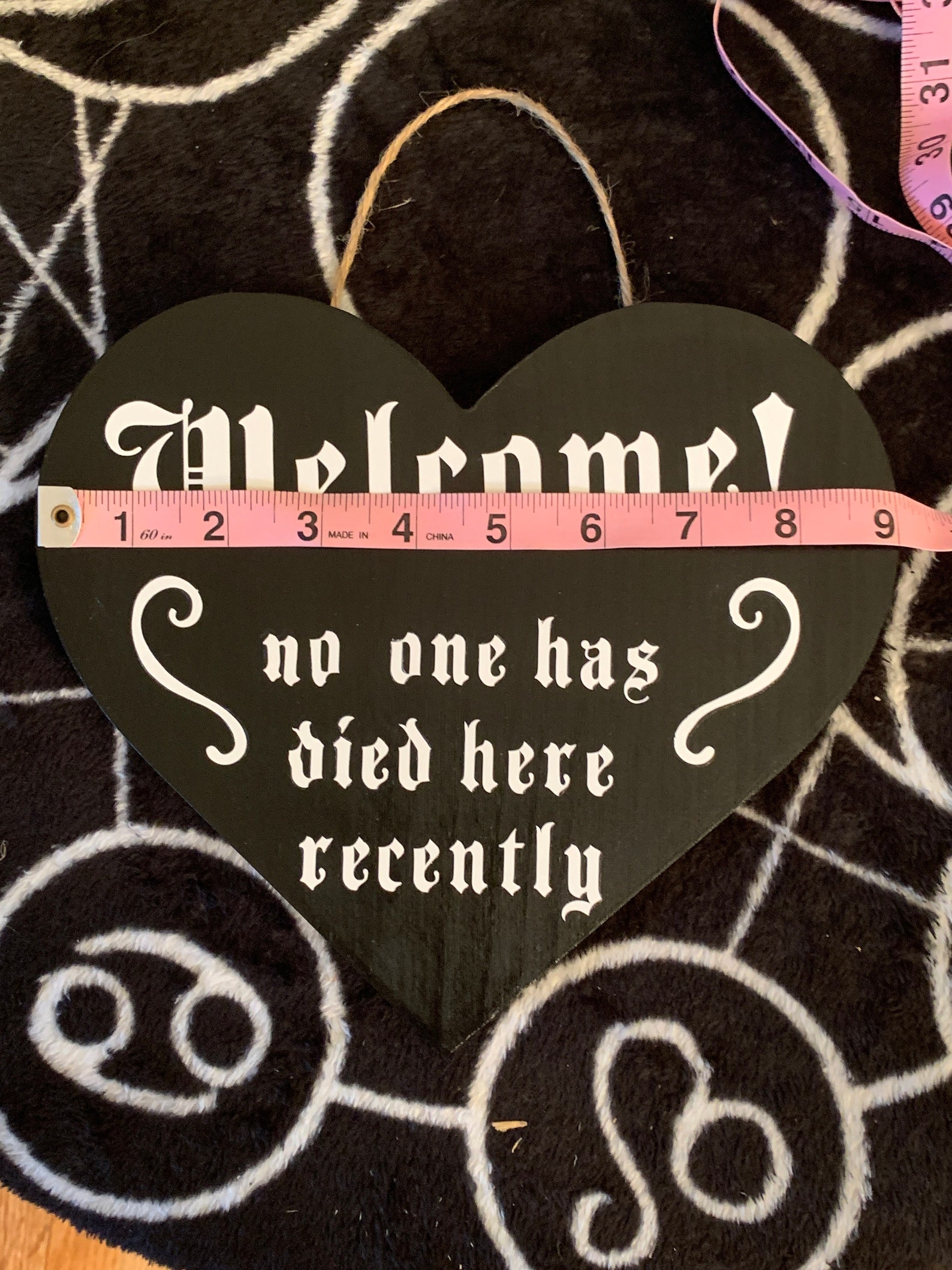 Welcome Sign Goth Home Decor Dark Humor Pastel Grunge - Etsy