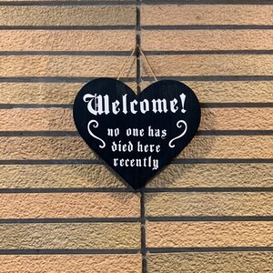 Welcome Sign Goth Home Decor Dark Humor Pastel Grunge Weird Stuff ...