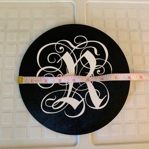 Gothic Monogram | Personalized Initial Sign | Gothic Door Plaque ...