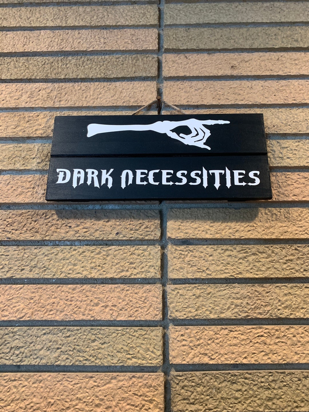 Dark Necessities | Goth Home Decor | Halloween Sign | Occult Aesthetic ...