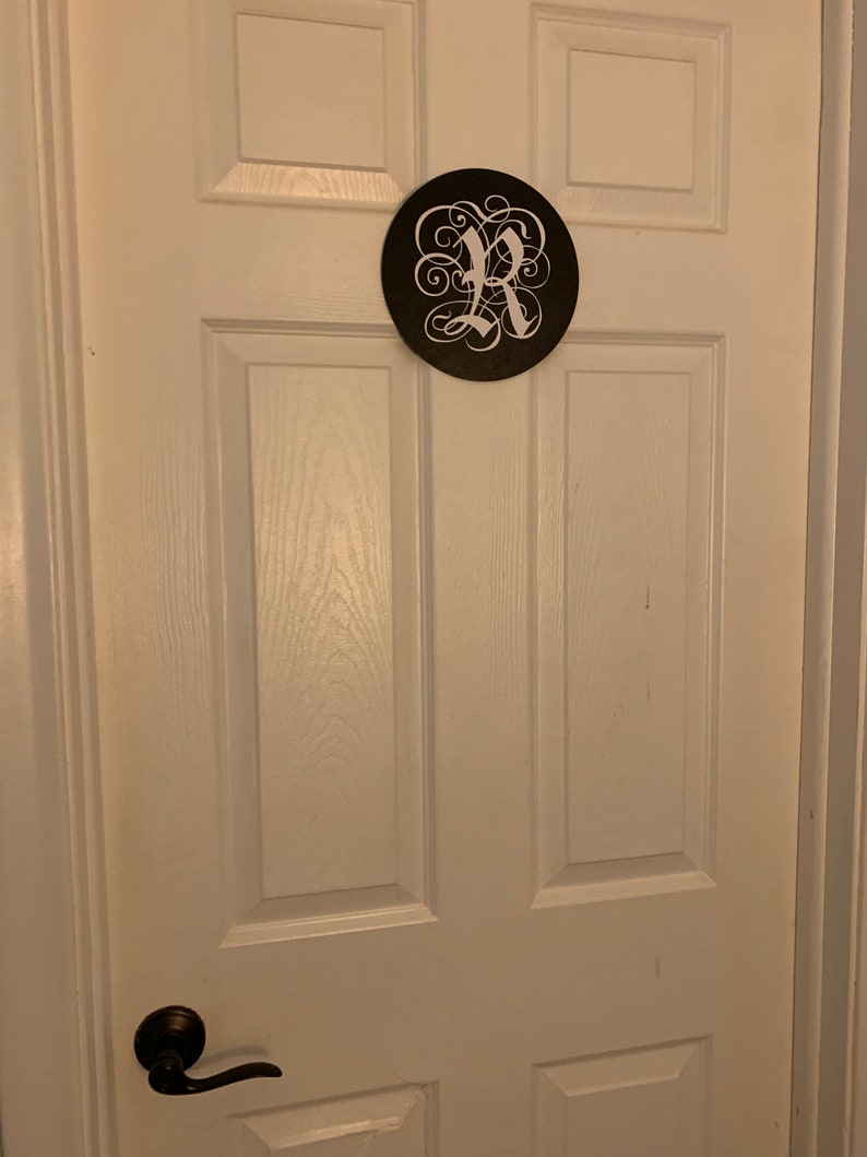 Gothic Monogram Personalized Initial Sign Gothic Door | Etsy