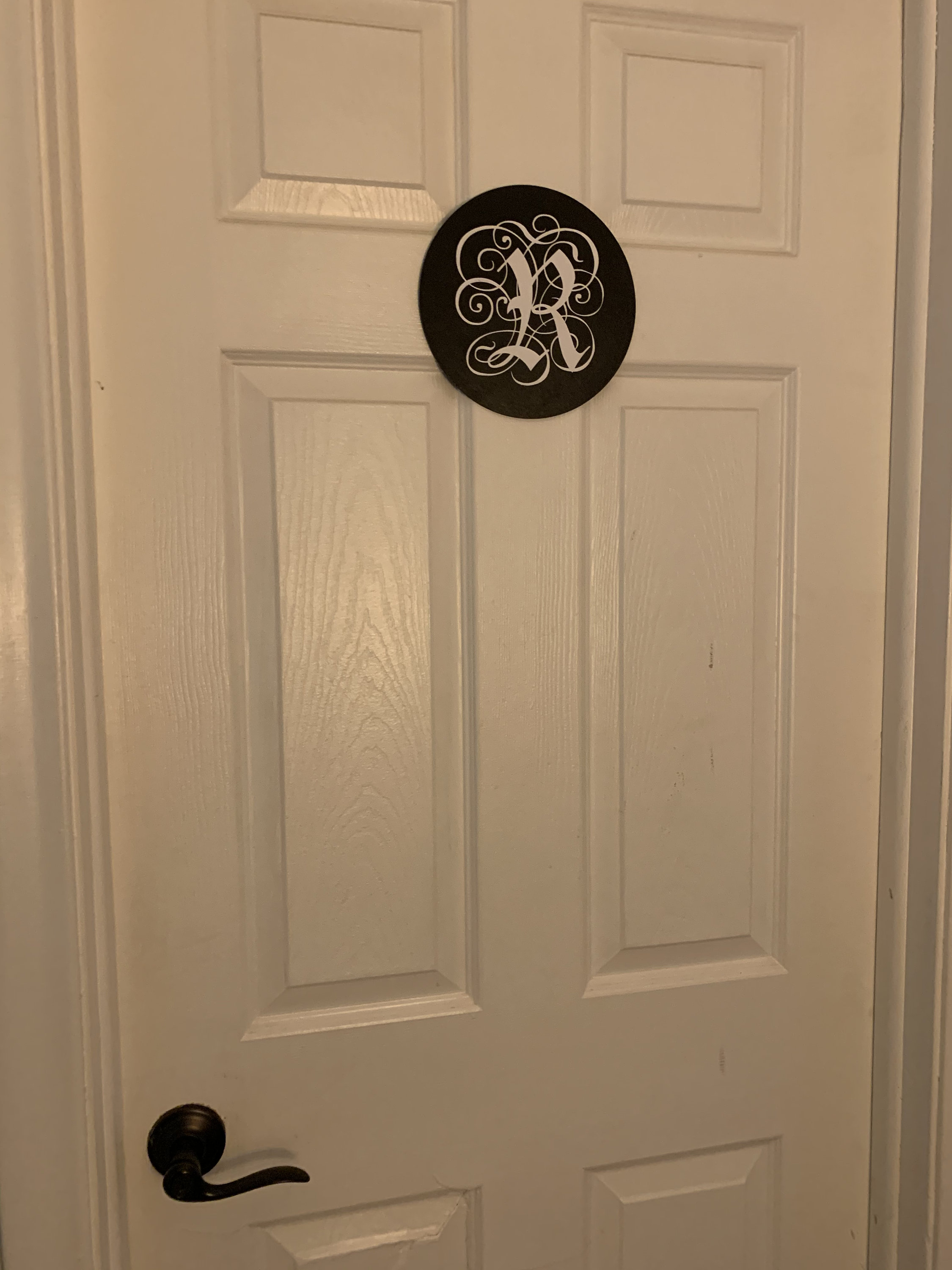 Gothic Monogram Personalized Initial Sign Gothic Door | Etsy