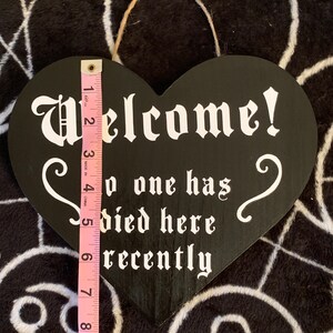 Welcome Sign Goth Home Decor Dark Humor Pastel Grunge Weird Stuff ...
