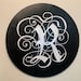 Gothic Monogram | Personalized Initial Sign | Gothic Door Plaque ...