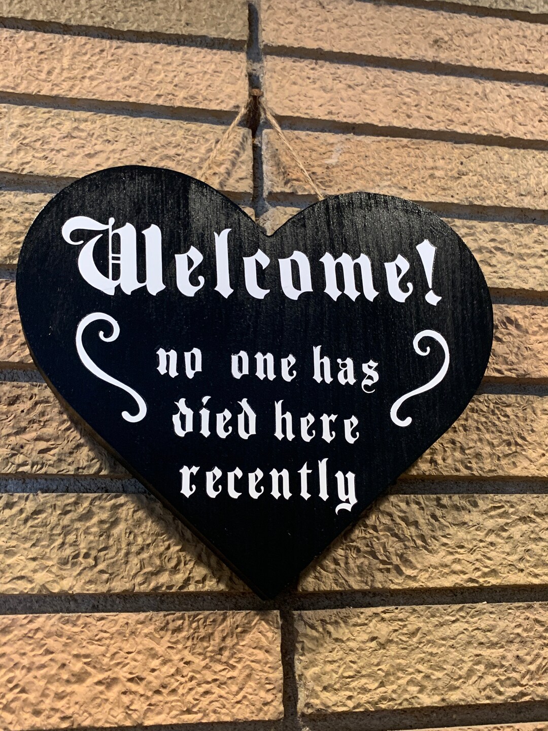 Welcome Sign Goth Home Decor Dark Humor Pastel Grunge - Etsy