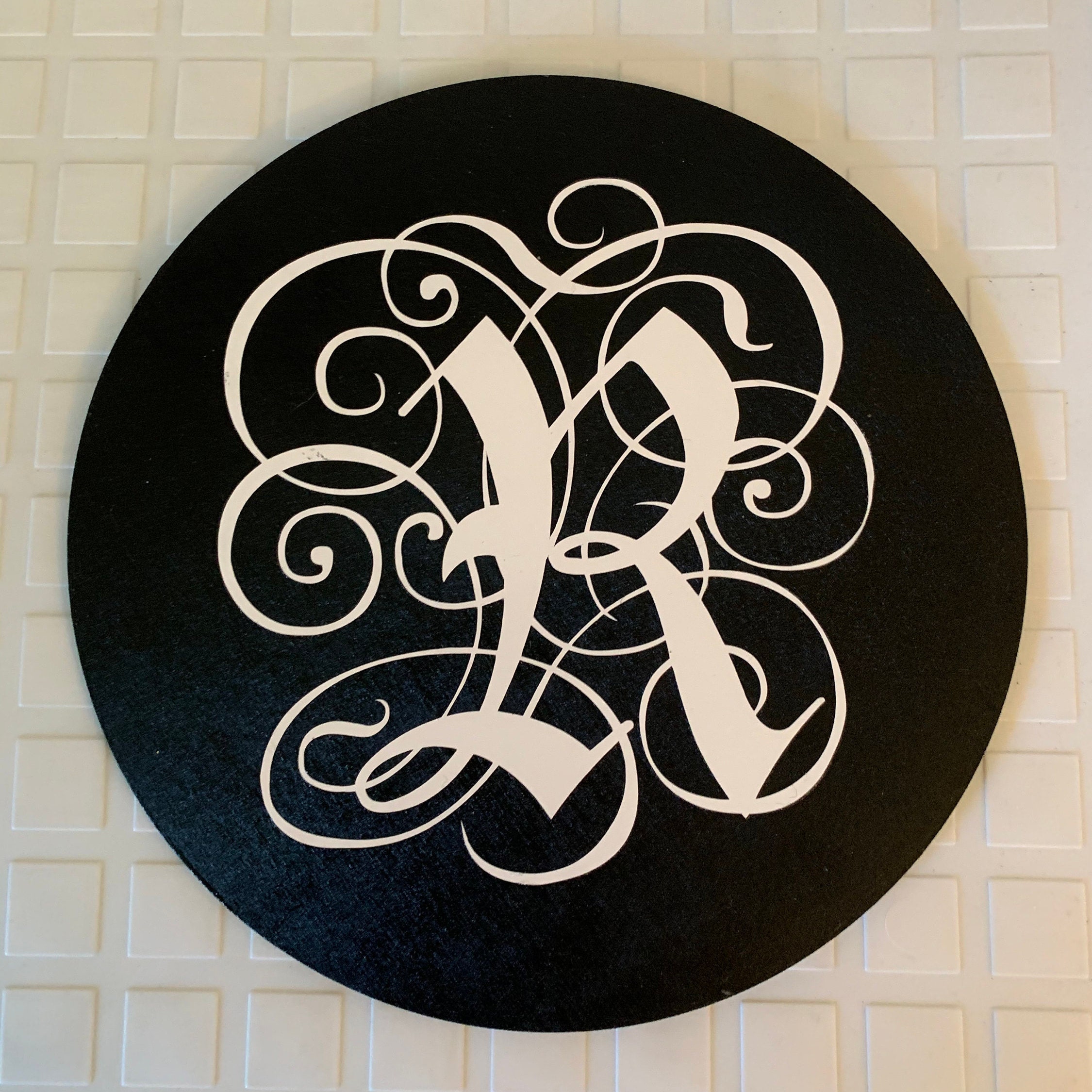 Gothic Monogram Personalized Initial Sign Gothic Door | Etsy