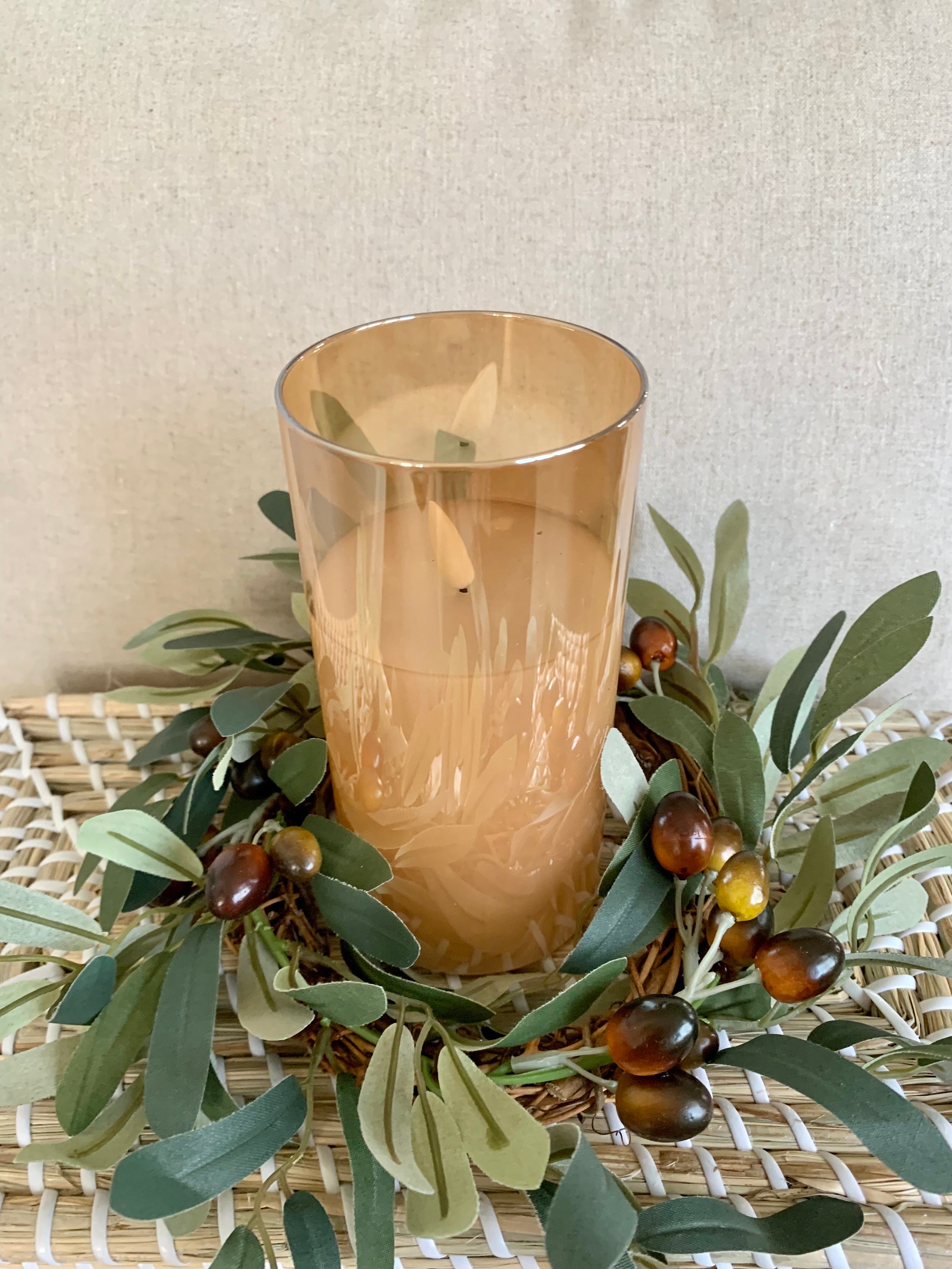 MINI FARMHOUSE Wreath, Mini Olive Leaves Wreath, Olive Leaf Wreaths ...