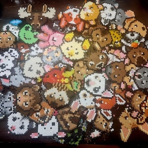 Perler Bead Furry Keychains - Etsy