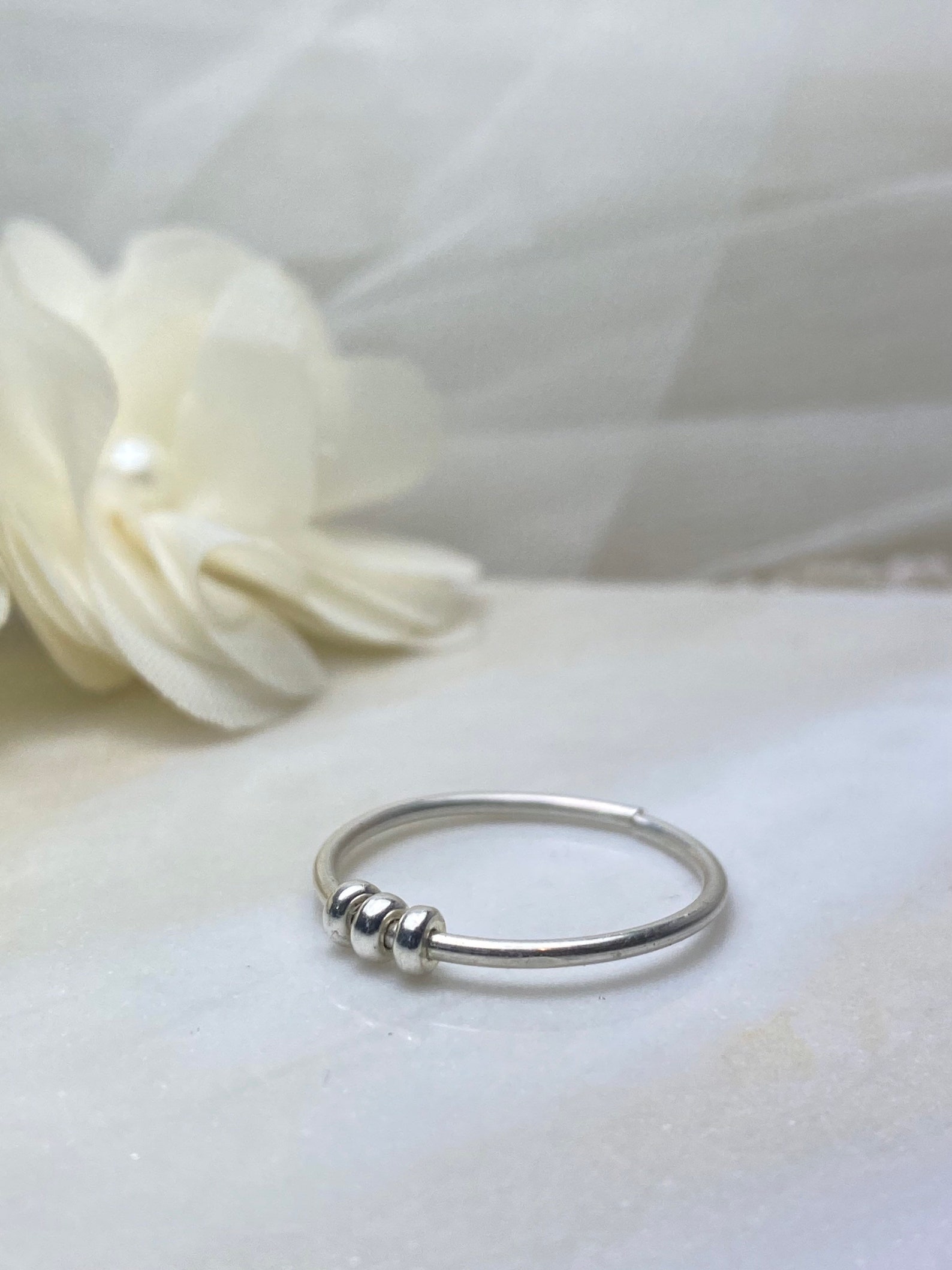 Fidget Ring Anxiety Ring Anxiety Bead Ring Anxiety Ring for | Etsy