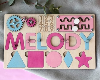 Baby Personalized Puzzle Board - Etsy