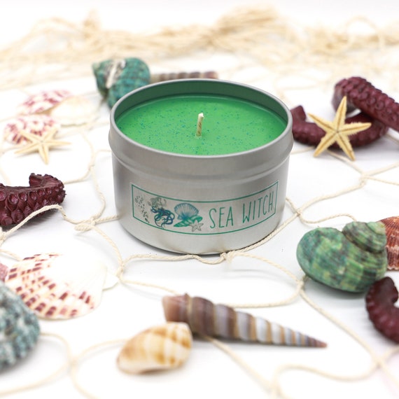 Sea Witch 8oz Candle 100 Percent Soy Candles Handmade - Etsy