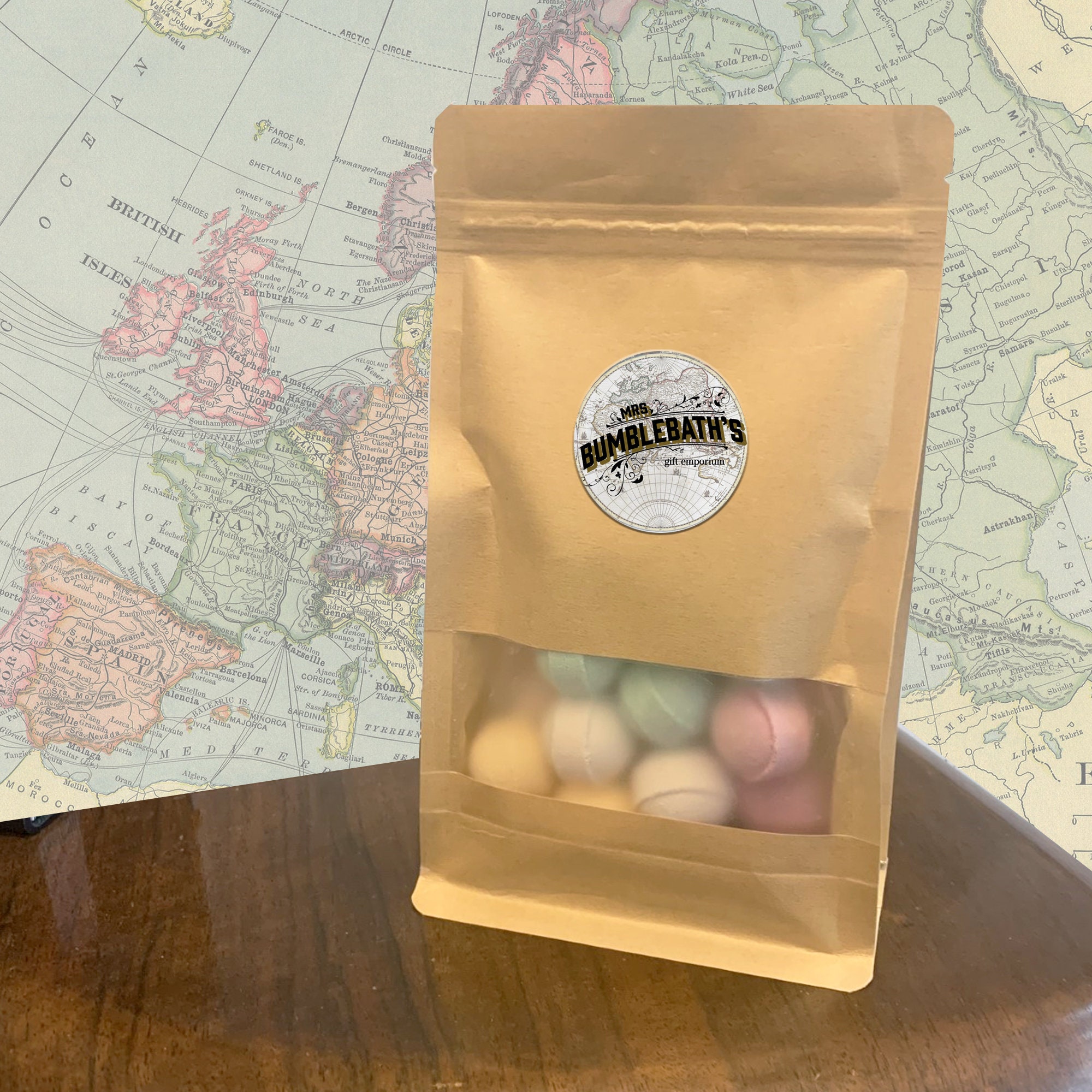 Bath Fizzers Mini Bombs Marbles Resealable Bag Pouch Gift Sleep Blend ...