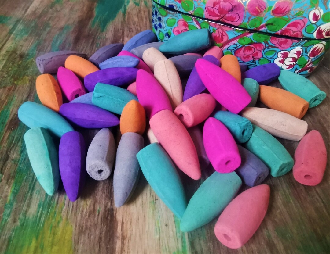 20 Backflow Assorted Handmade Indian Incense Cones Premium High Quality ...