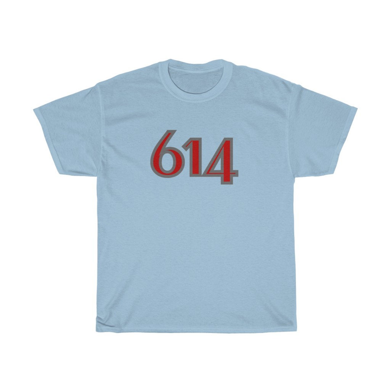 Destination Columbus OH 614 Area Code Gray & Red Unisex Heavy - Etsy