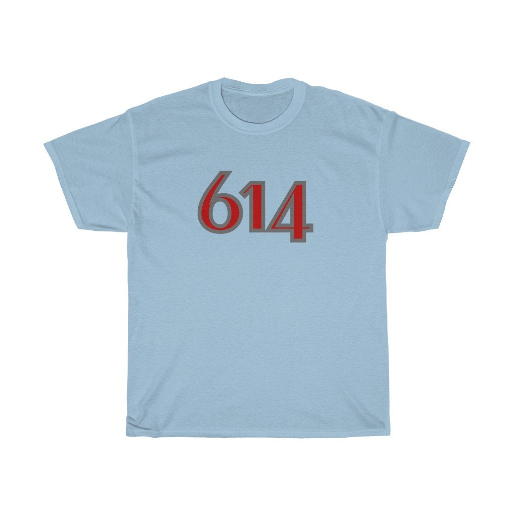 Destination Columbus OH 614 Area Code Gray Red Unisex Heavy Etsy