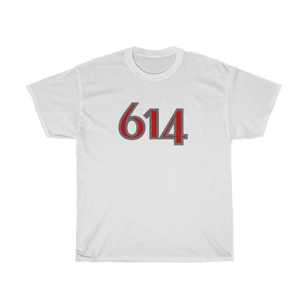 Destination Columbus OH 614 Area Code Gray & Red Unisex Heavy | Etsy