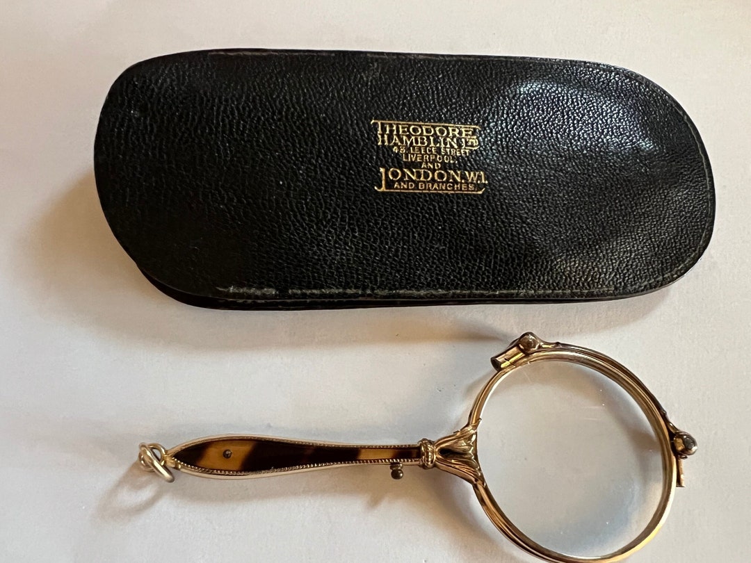 Gold Cased Lorgnettes With Faux Tortoiseshell Inlay Handle in - Etsy