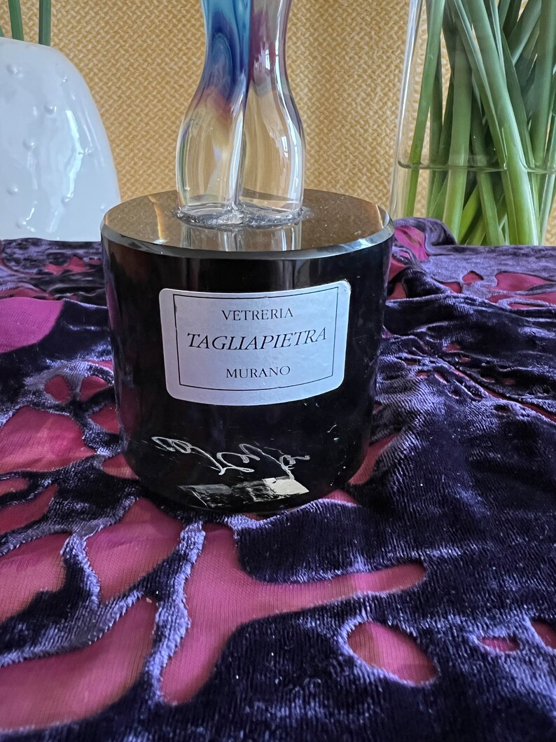 Vintage Andrea Tagliapietra Murano Glass Lovers Sculpture 32cm Signed ...