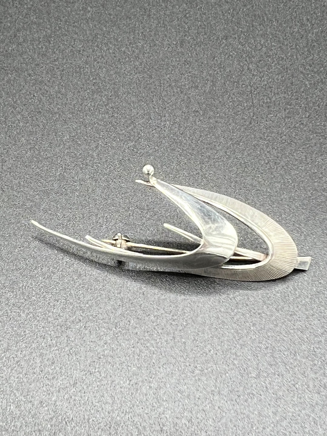 Mid Century Modernist Sterling Silver Birds Brooch - Thomas Lynton Mott ...