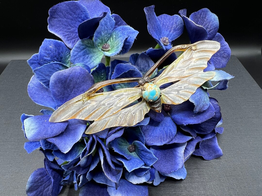 Georges Pierre Design Art Nouveau Scarab Brooch: Carved Horn, Hubbell ...
