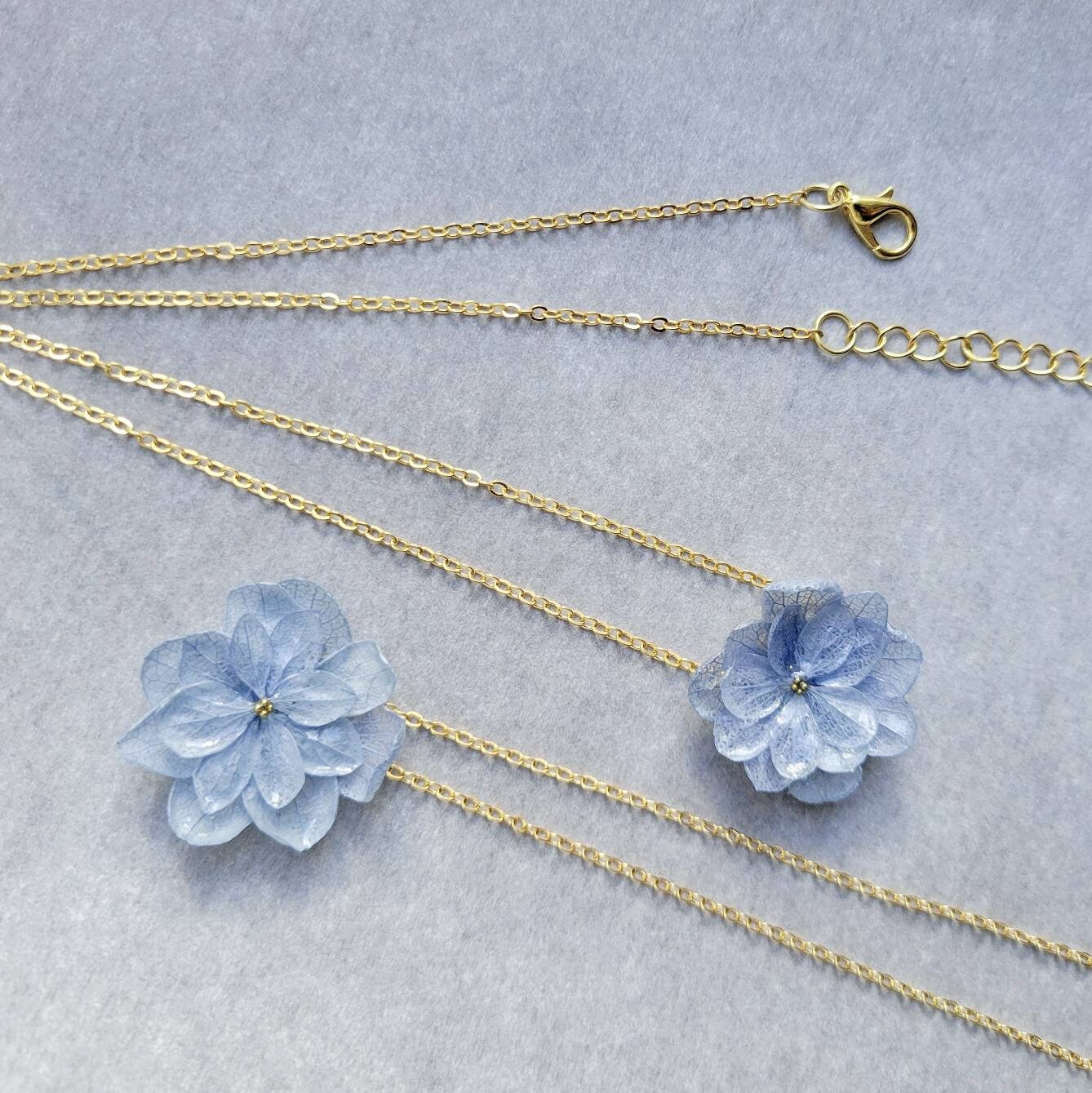 Real Hydrangea Flower Jewelry Luxury Gift for Her Single - Etsy