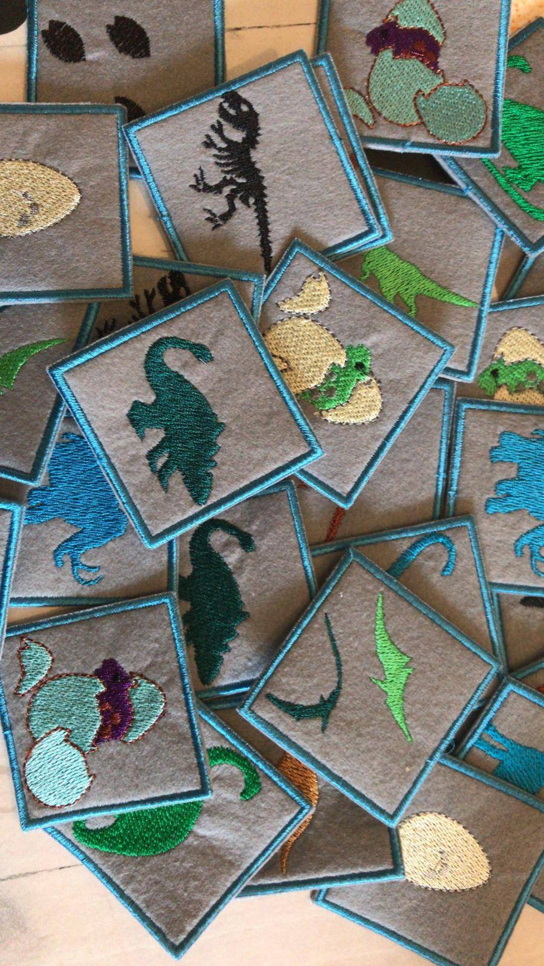 Dino-Memory aus Filz - Etsy.de