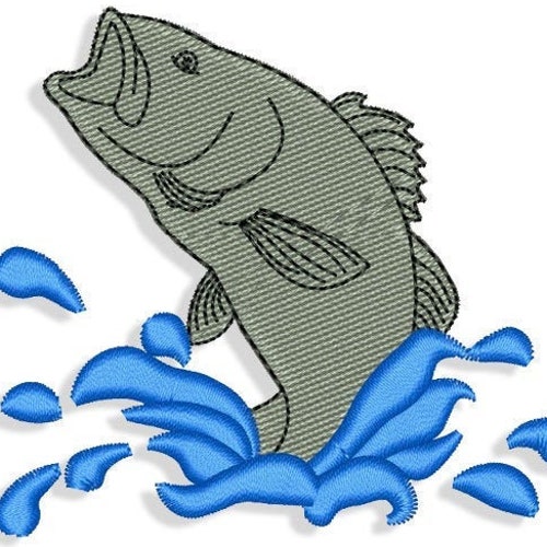 King Salmon Fish Machine Embroidery Design Embroidery - Etsy