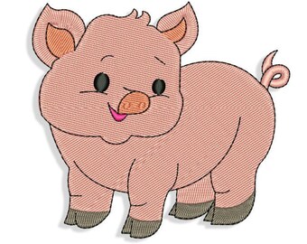 Pig Embroidery Design Pig Embroidery File Stacked Pigs - Etsy