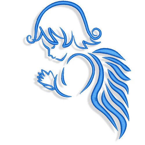 Little Angel Machine Embroidery Design - Etsy