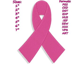 Mini Cancer Awareness Ribbon Machine Embroidery Design - Etsy