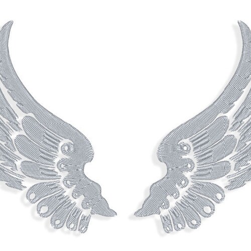 Angel Wings Machine Embroidery Design Sweet Angel Wings - Etsy