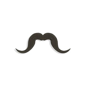 Mustache Embroidery Design Files. Formats Pes, Csd, Dst, Exp, Hus, Jef ...