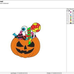 Halloween Embroidery Design Files. Formats Pes Csd Dst Exp - Etsy