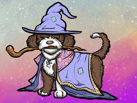 Dungeons and Doggies wizard Digital Art - Etsy