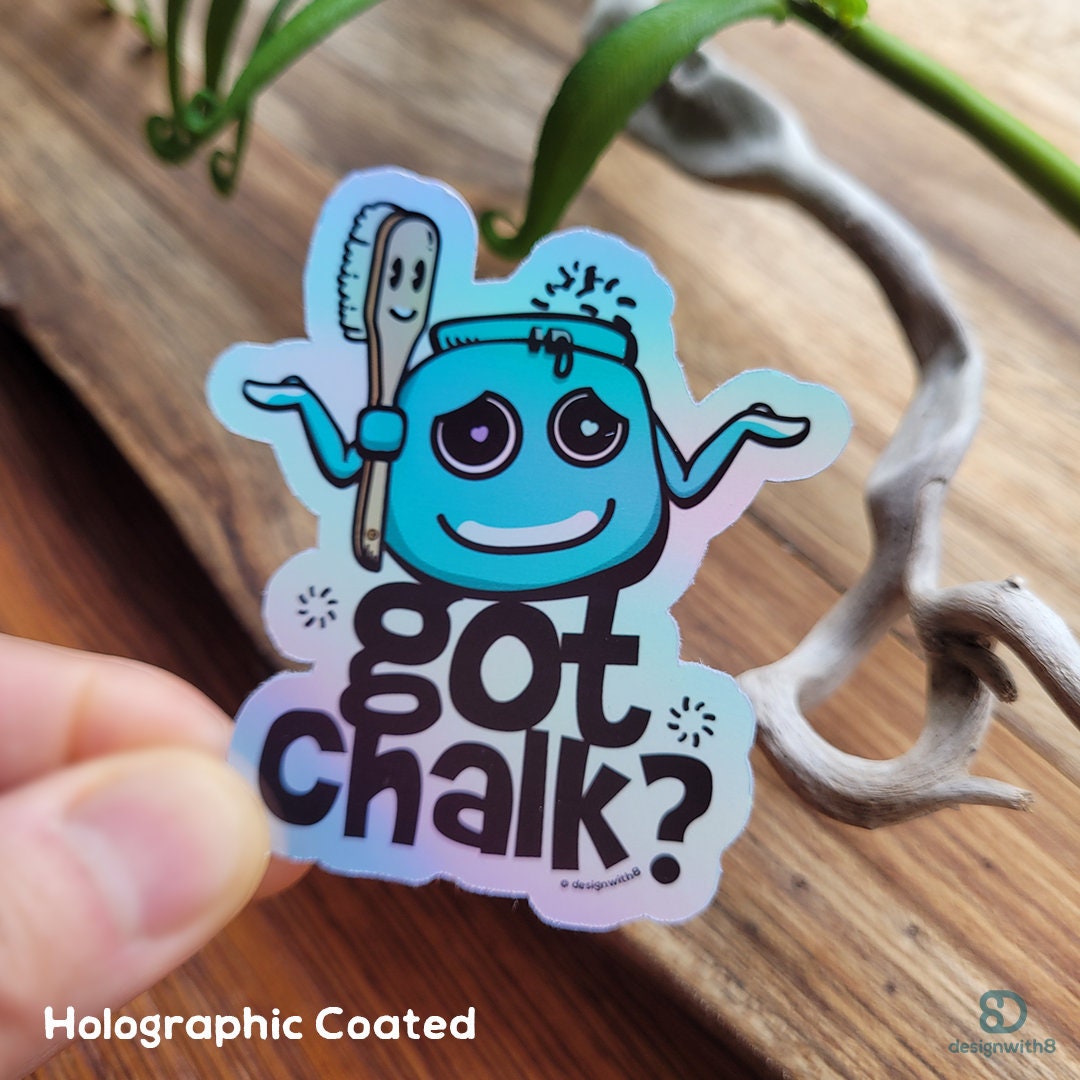 Got Chalk Kiss-cut Vinyl Sticker Rock Climbing Bouldering - Etsy
