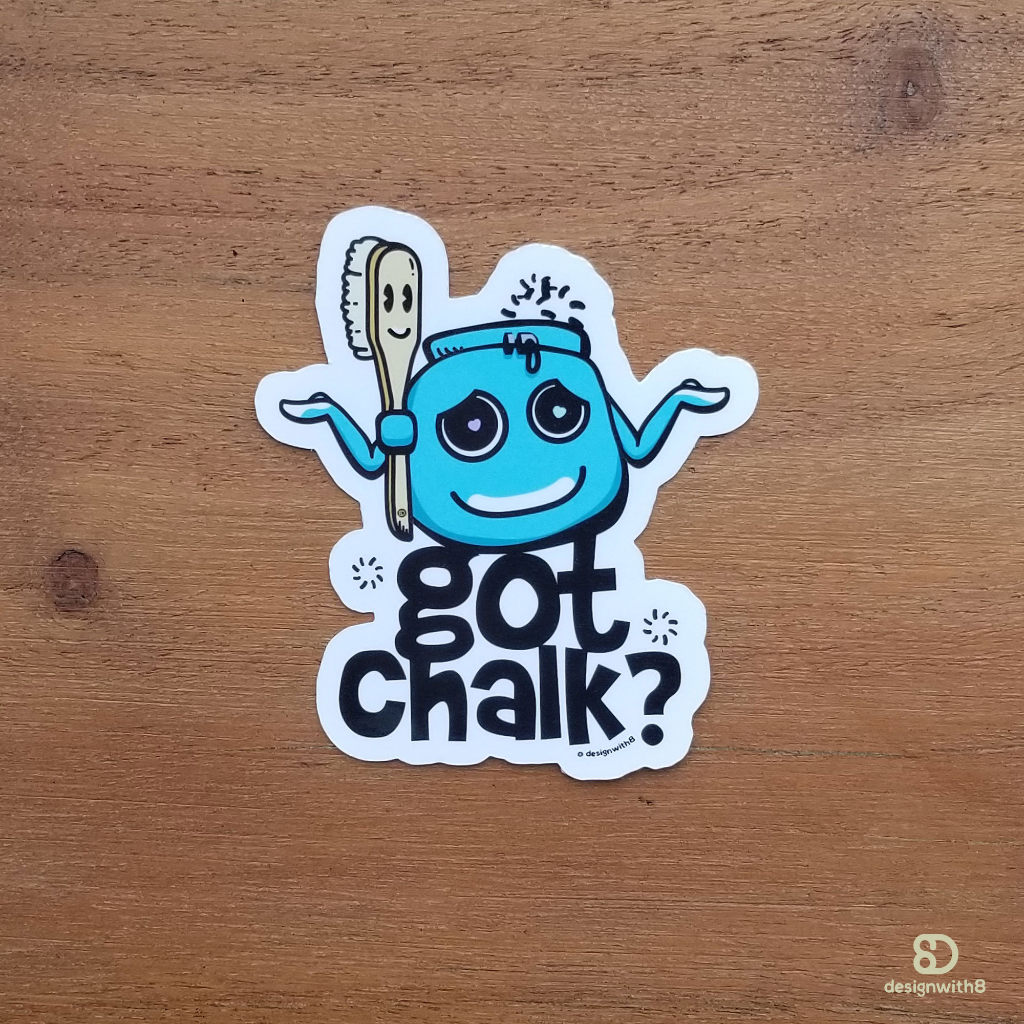 Got Chalk Kiss-cut Vinyl Sticker Rock Climbing Bouldering - Etsy