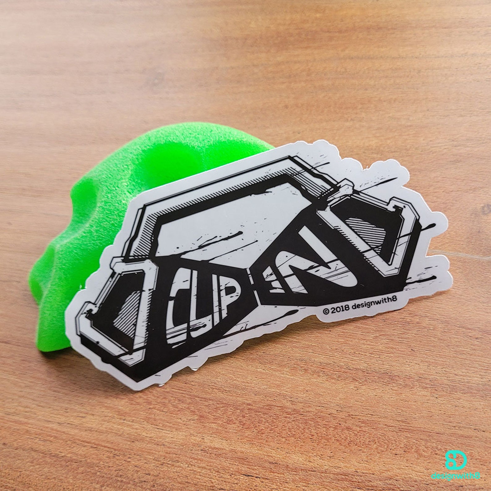 Clip In Glossy Coated Kiss-cut Vinyl Sticker Rock Climbing | Etsy