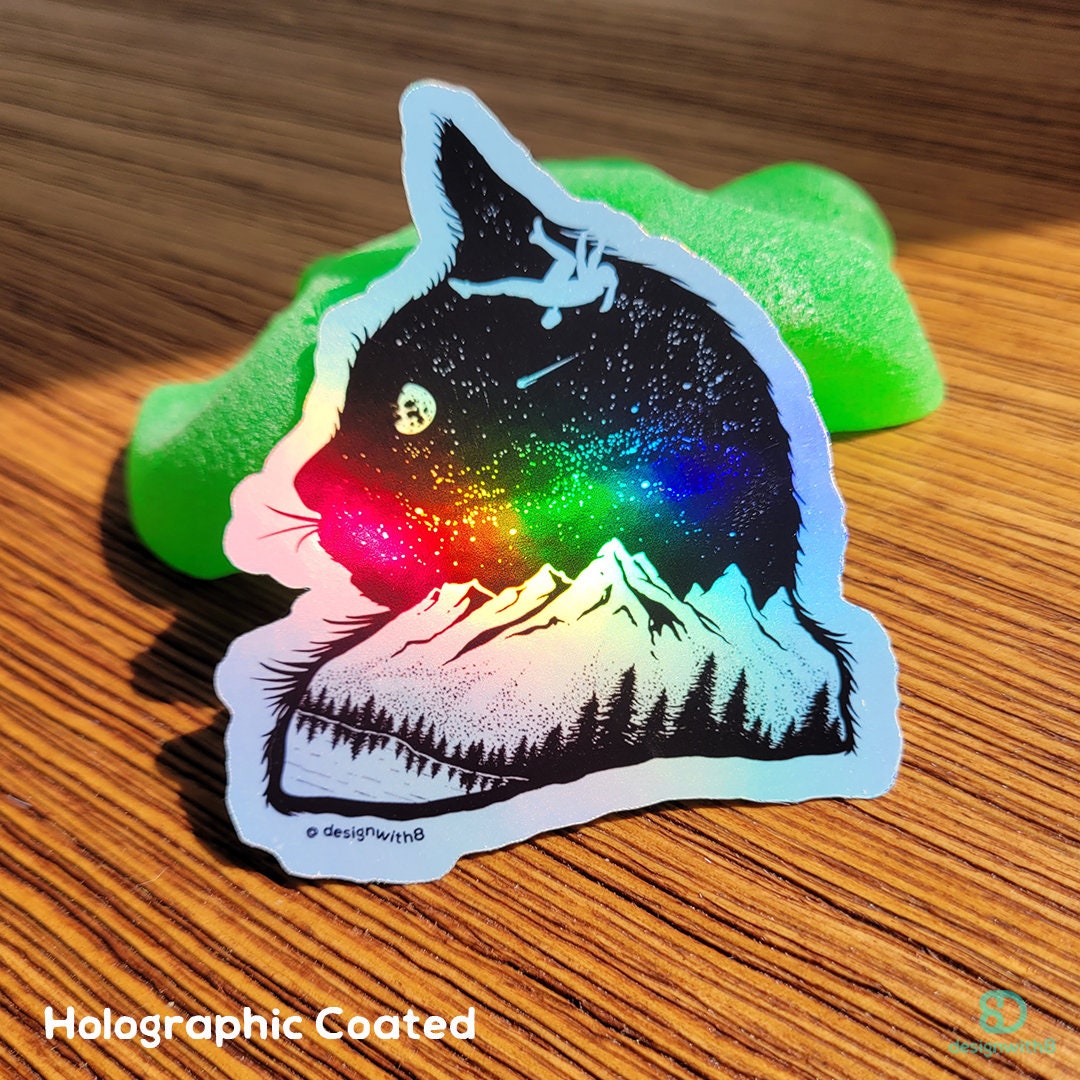 Female Rock Climbers Cat Lovers Kiss-cut Glossy Coated Vinyl | Etsy