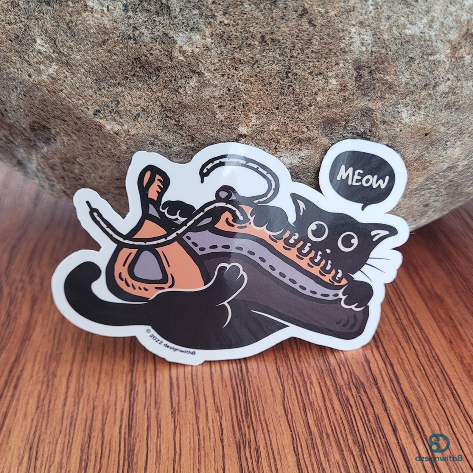 Meow My Climbing Shoes Kiss-cut Vinyl Glossy Coated Sticker | Rock ...