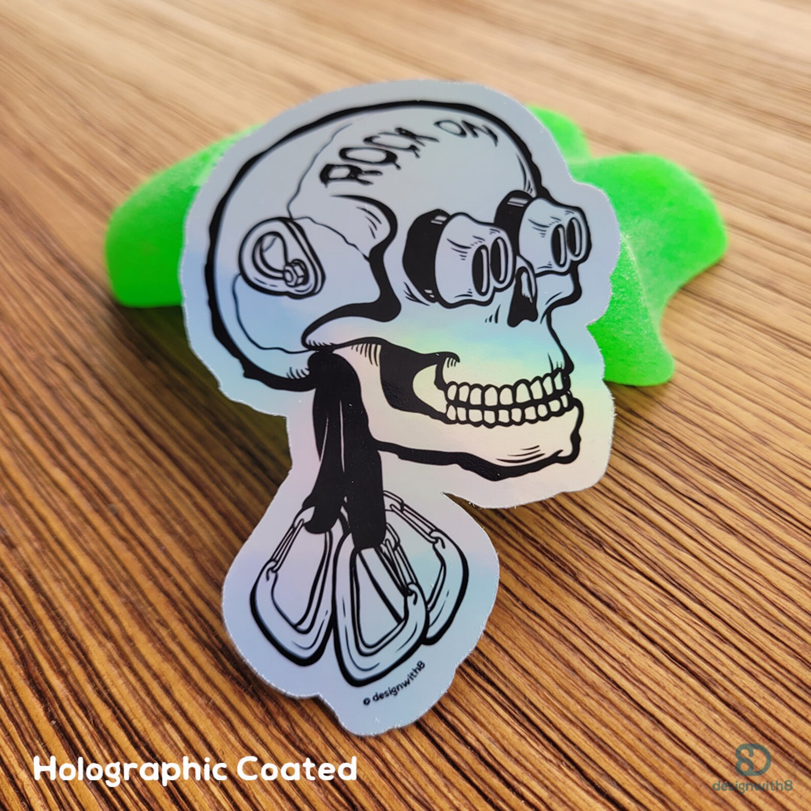 Rock on Kiss-cut Vinyl Sticker Rock Climbing - Etsy