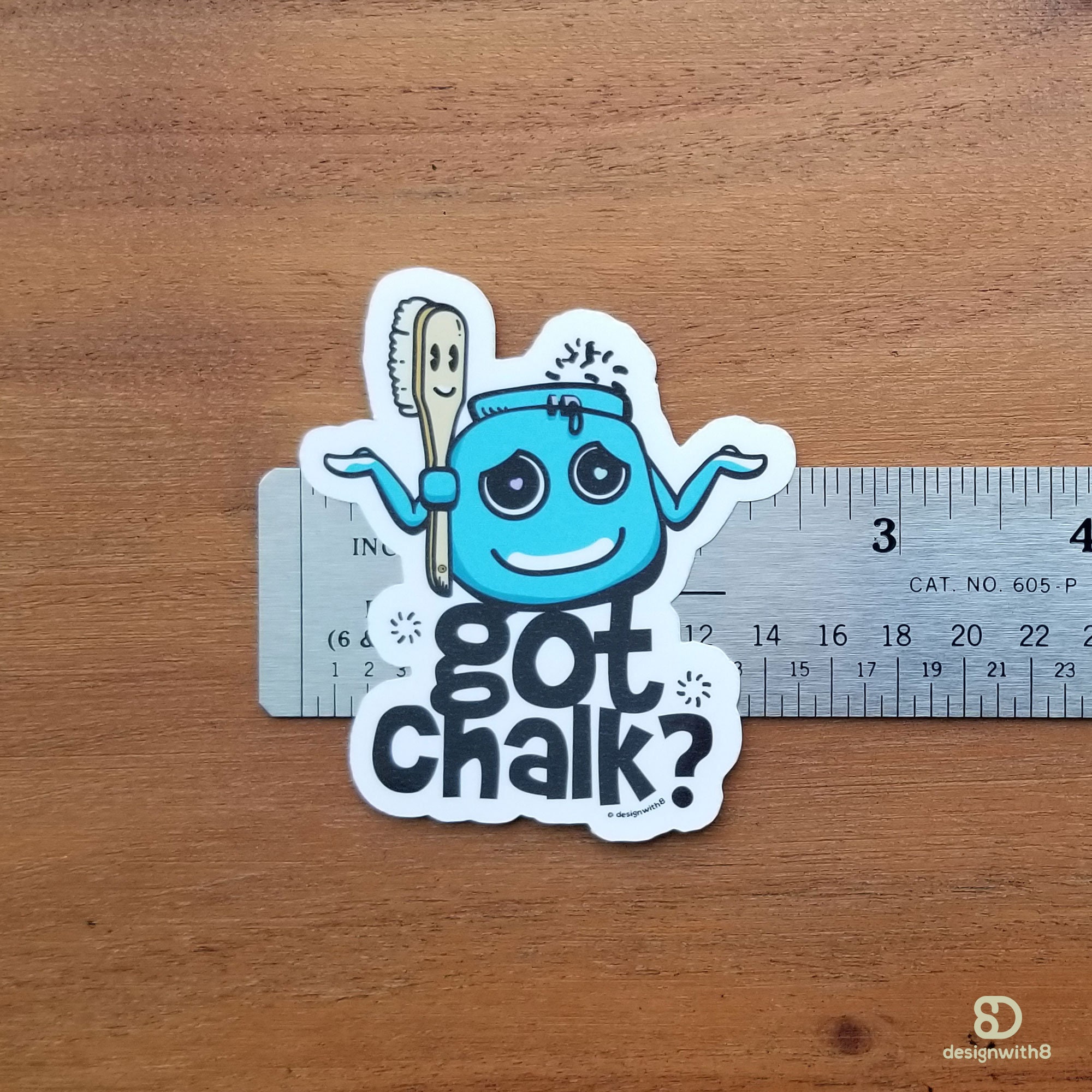 Got Chalk Kiss-cut Vinyl Sticker Rock Climbing Bouldering - Etsy