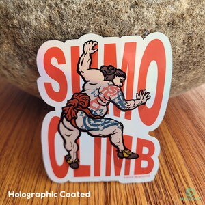 Sumo Climb Kiss-cut Vinyl Sticker | Rock Climbing - Etsy
