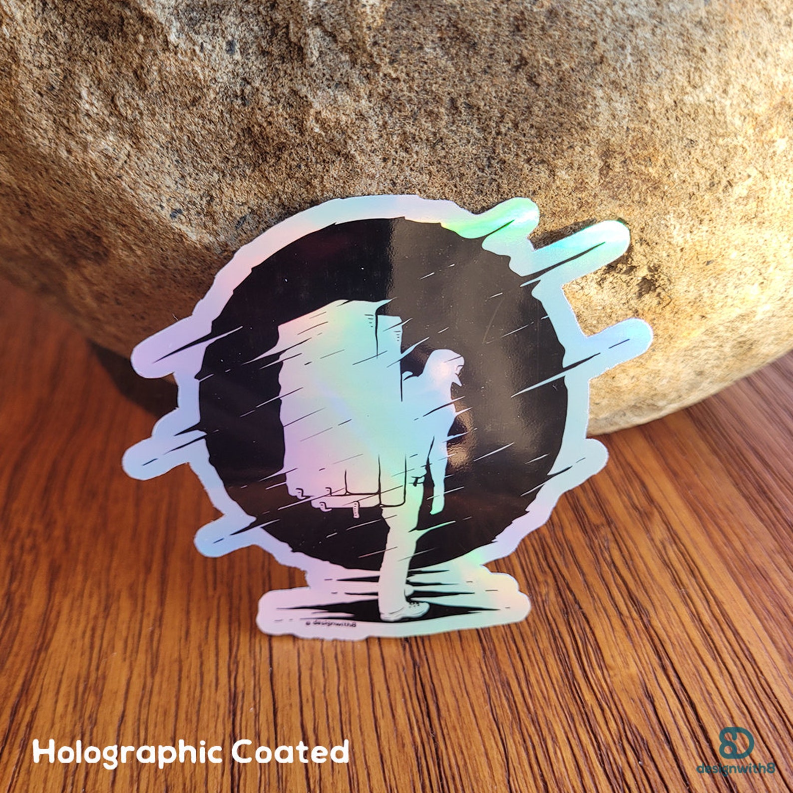 Bouldering Adventure Kiss-cut Glossy Coated Vinyl Sticker | Rock ...