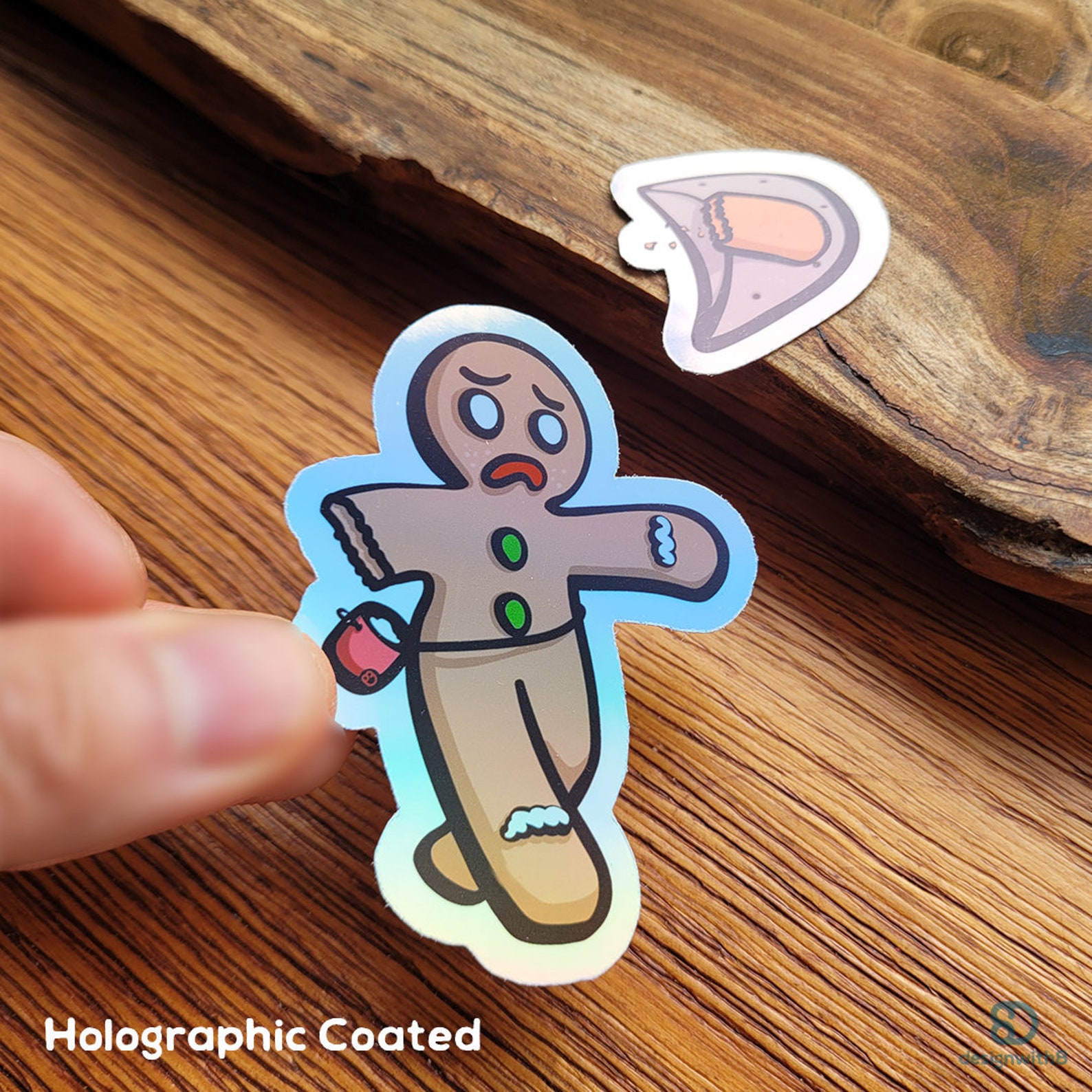 Gingerbread Man Rock Climbing / Bouldering Kiss-cut Sticker - Etsy