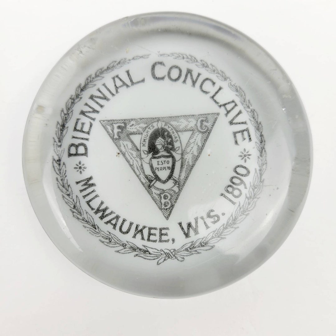 Knights of Pythias FCB Paperweightbiennial Conclavemilwaukee - Etsy
