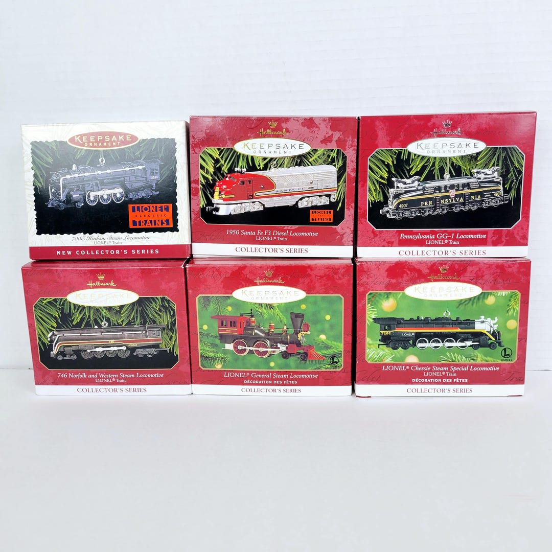 Vintage LIONEL Diecast Trains~hallmark Collector Series Ornaments #s 1 ...