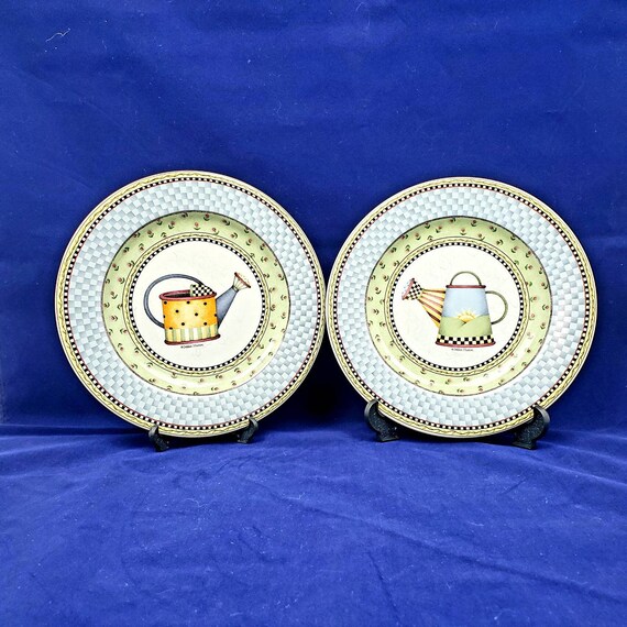 vintage plate set collectible dinnerware luncheon plates set of 4 ...